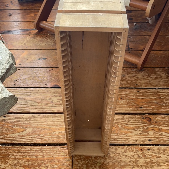 Vintage | Media | Cd Storage Rustic Wooden Crate Shelf Box | Poshmark